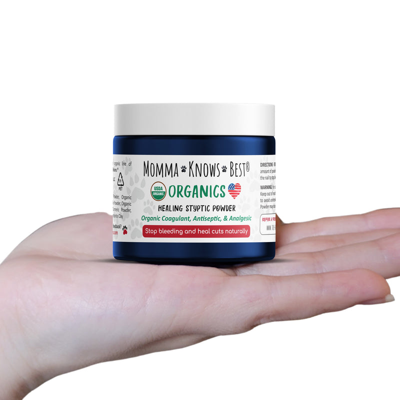 Styptic Powder for Dogs and Cats | USDA Certified Organic - toe beans